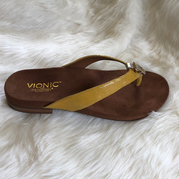Vionic | Shoes | Vionic Lima Yellow Lizard New | Poshmark